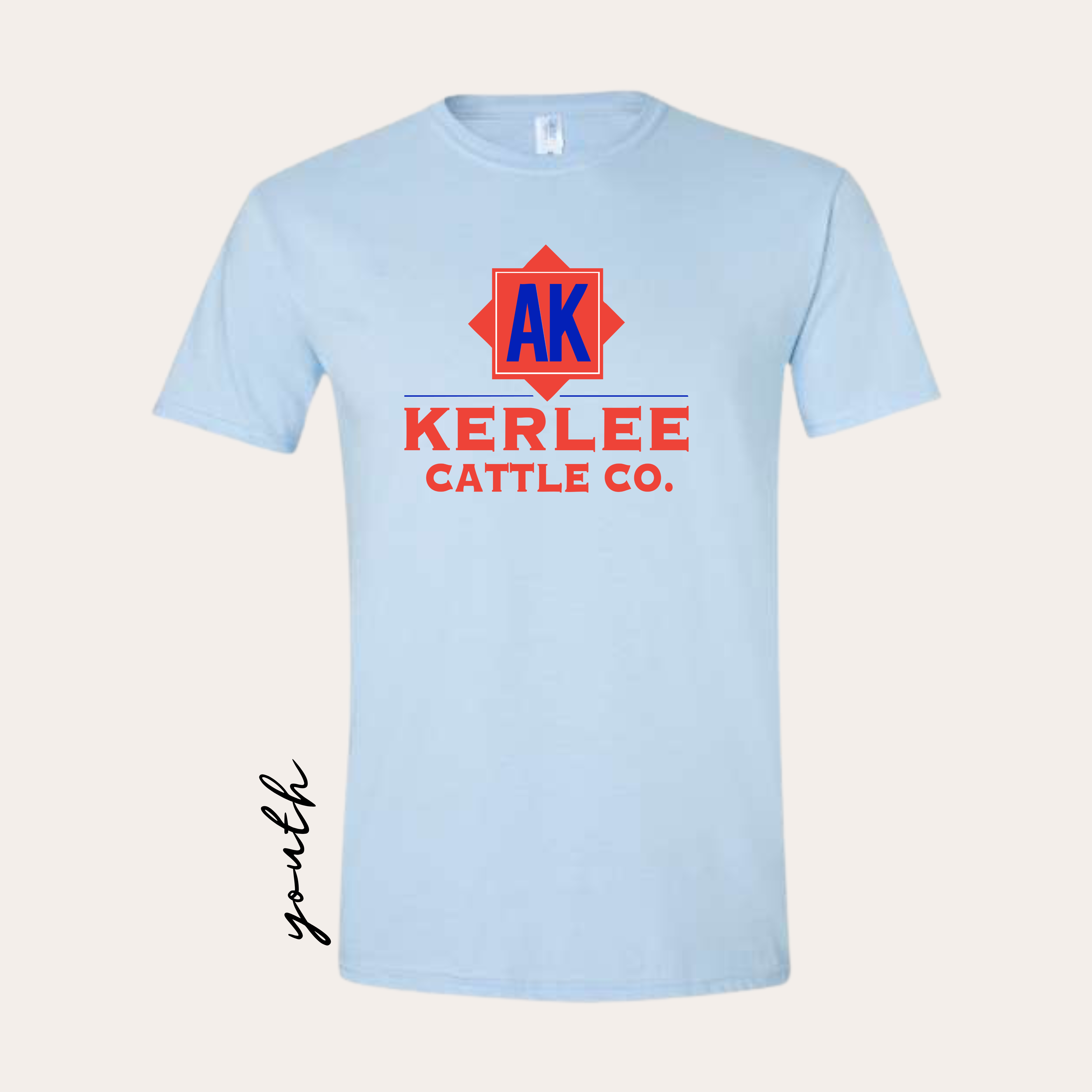 YOUTH Kerlee Cattle Tee – Ace High Branding Co.
